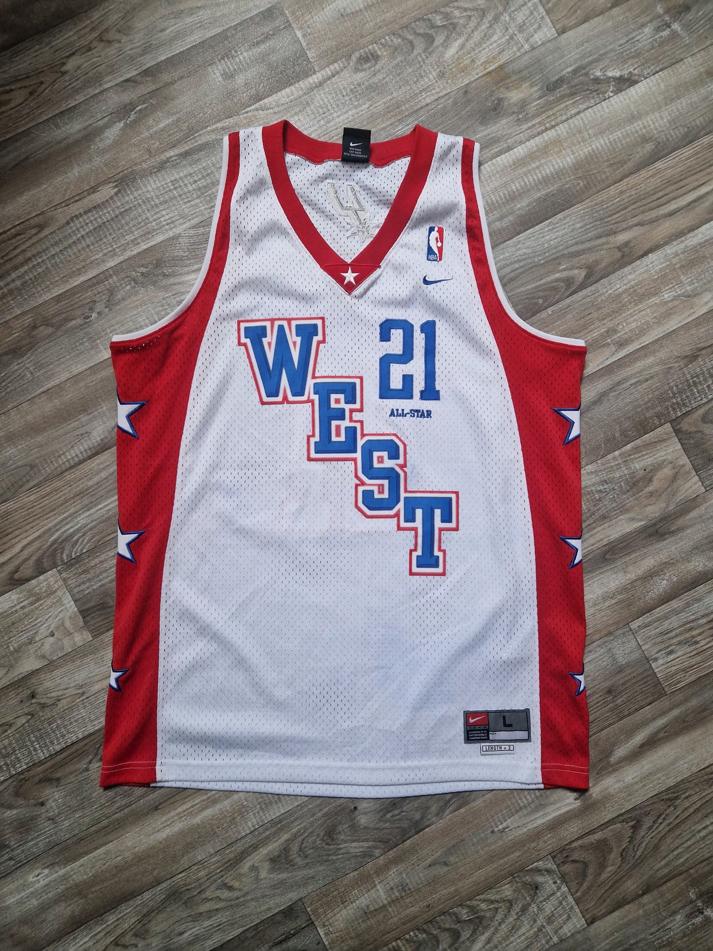 Tim Duncan NBA All Star 2004 Jersey Size Large – The Throwback Store